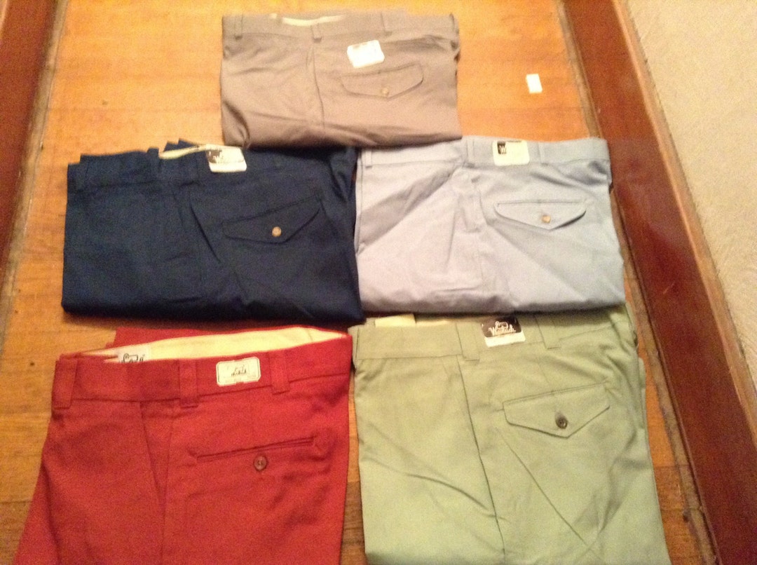 Woolrich Men's Dress Slax Made USA Pants Vintage New Deadstock Straight ...