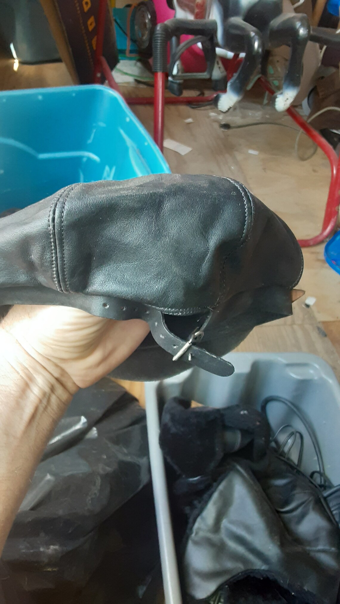 Deadstock Vintage Leather Hat Bando Biker Motorcycle Gangster - Etsy