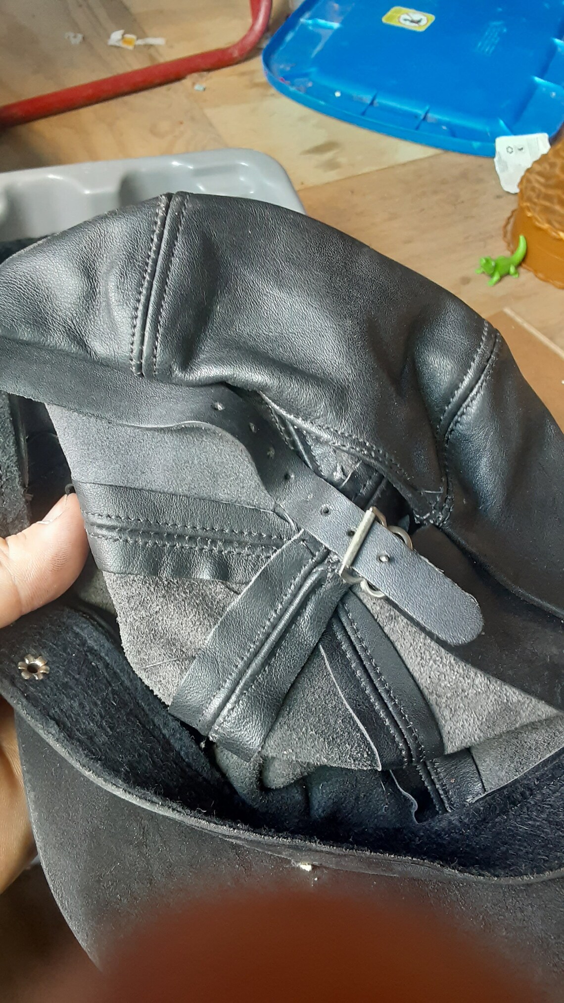 Deadstock Vintage Leather Hat Bando Biker Motorcycle Gangster - Etsy