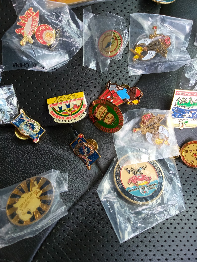 Masonic Shriners Pins Vintage Deadstock Collection of 80 Variety Lot - Etsy