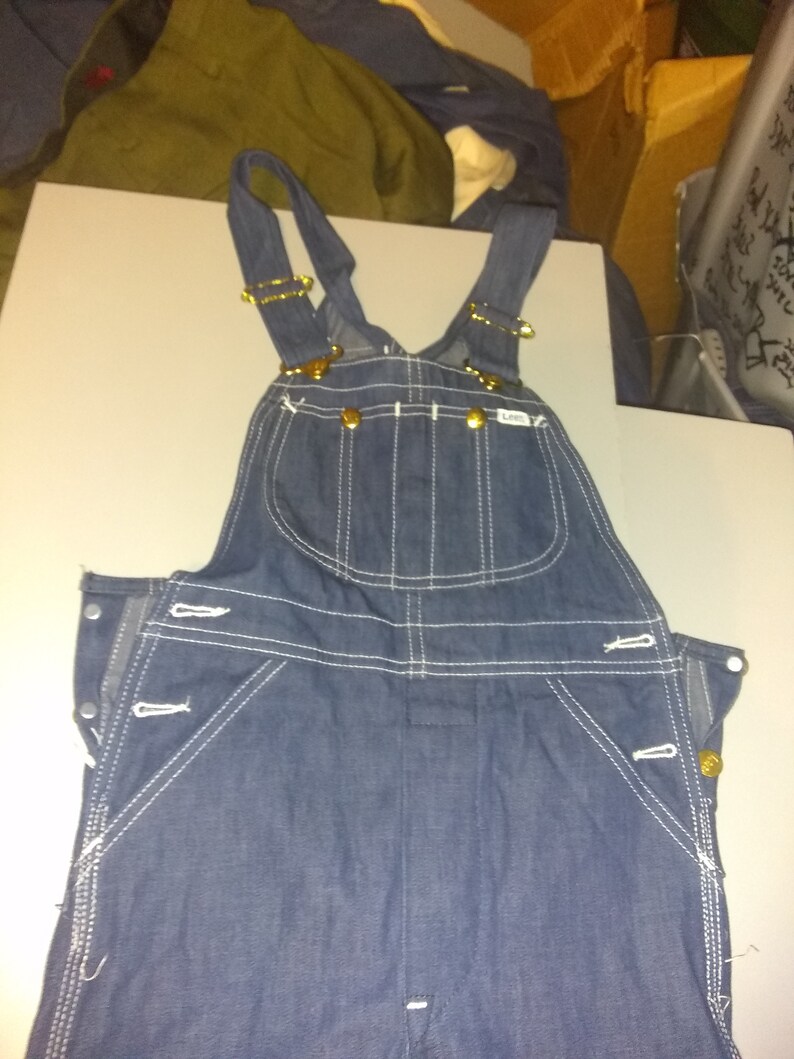 Deadstock Lee bib overalls jeans cotton painter pants denim | Etsy