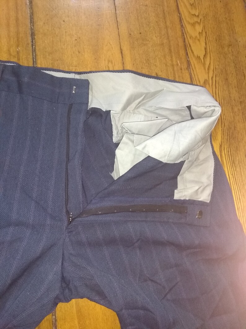 Deadstock Vintage Campus Striped Pant Flare Bellbottom Hi Rise Rayon ...