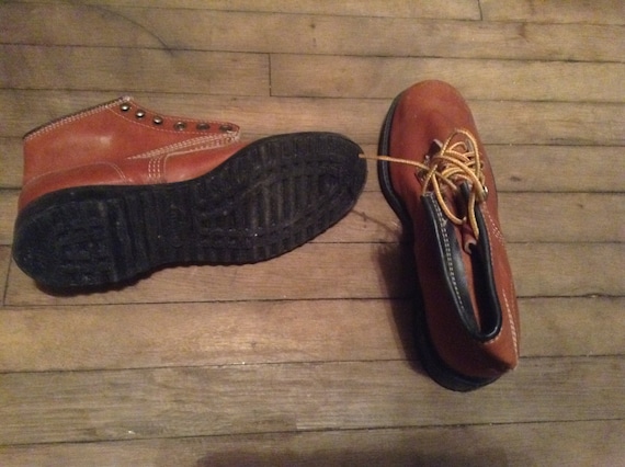 1970's work boots vintage deadstock classic leather m… - Gem