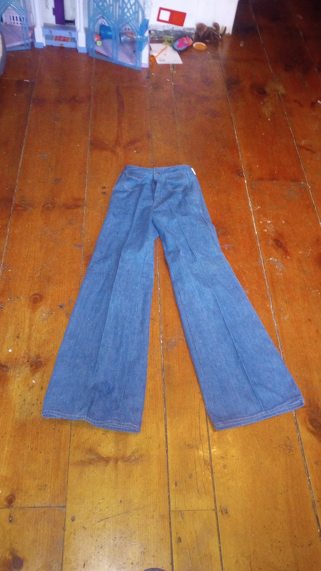 Vintage Denim Dead Stock Landlubber Cotton Sanforized Bell Bottom Jeans ...