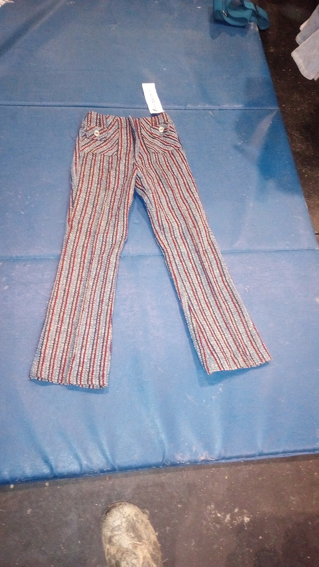 Extrovert Women 25x29 1970 Bell Bottom Jean Wool.rayon Made USA High ...