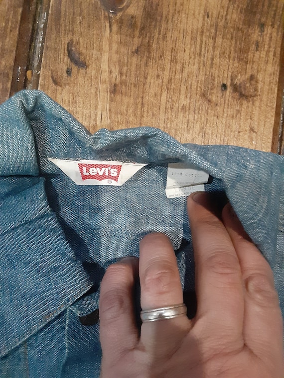 Levi strauss 1970 vintage cotton denim orange tag jea… - Gem