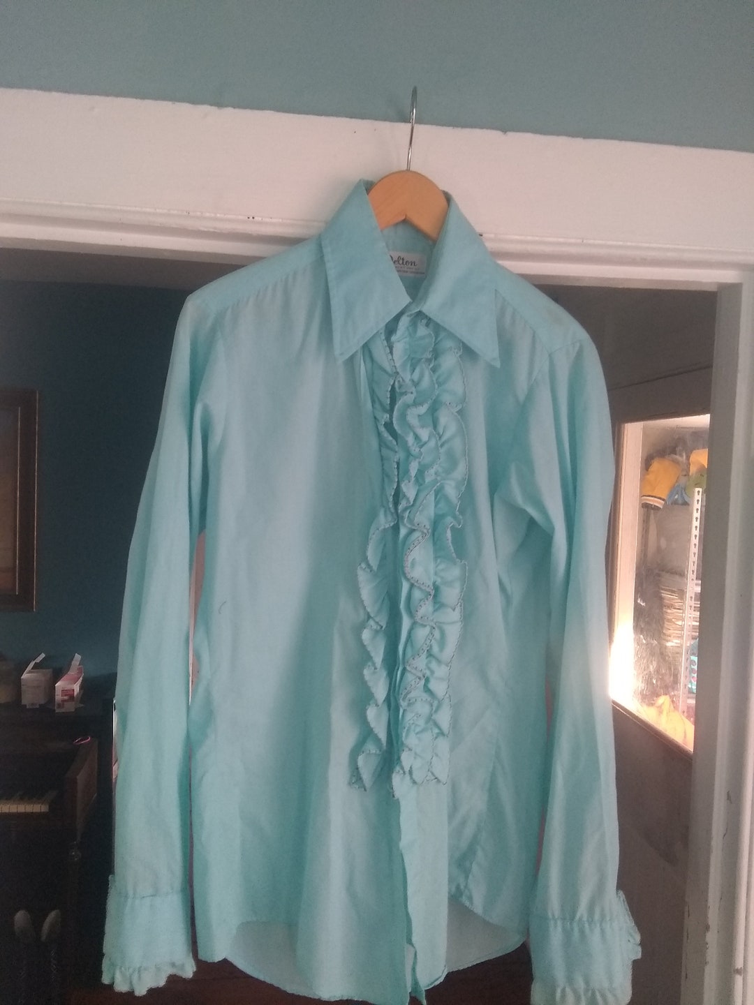 Vintage Ruffle Tuxedo Tux Shirts Men's X Small or Small 1970s Wedding ...