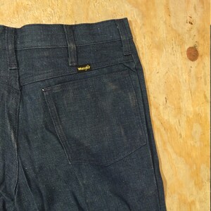 Wrangler Deadstock Vintage Denim Patch Pocket Pant 1970 Unwashed Jean ...