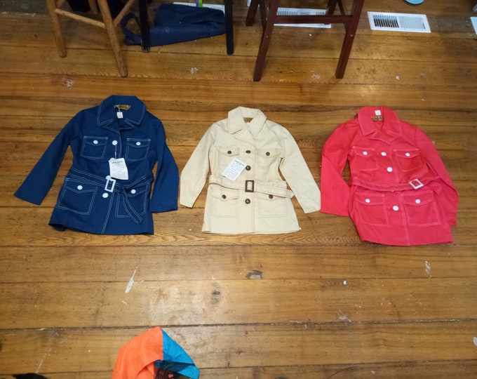 Gold Label 1970 Vintage Deadstock Permanent Press Safari Bush Overcoat ...
