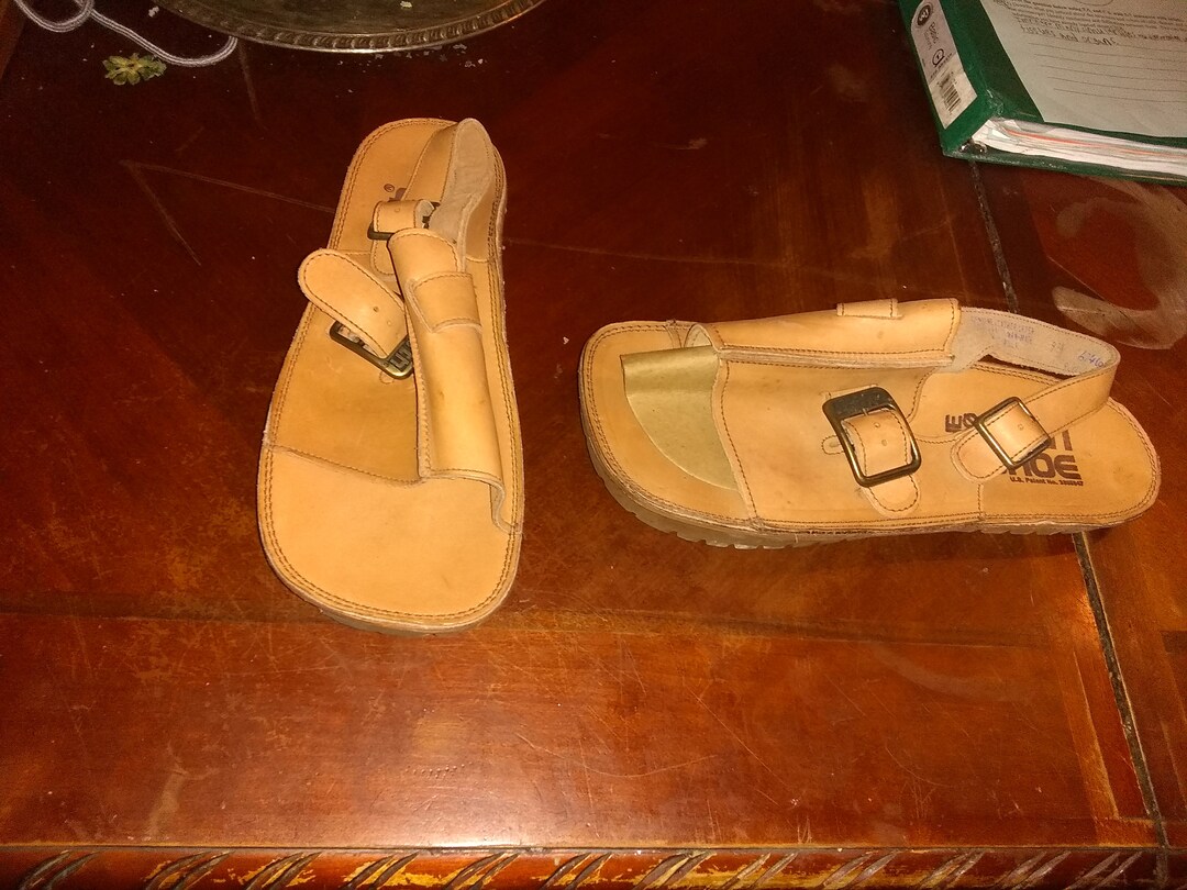 Vintage 1970 Deadstock Anne Kalso Earth Shoe Sandal Negitive Heel Nos ...