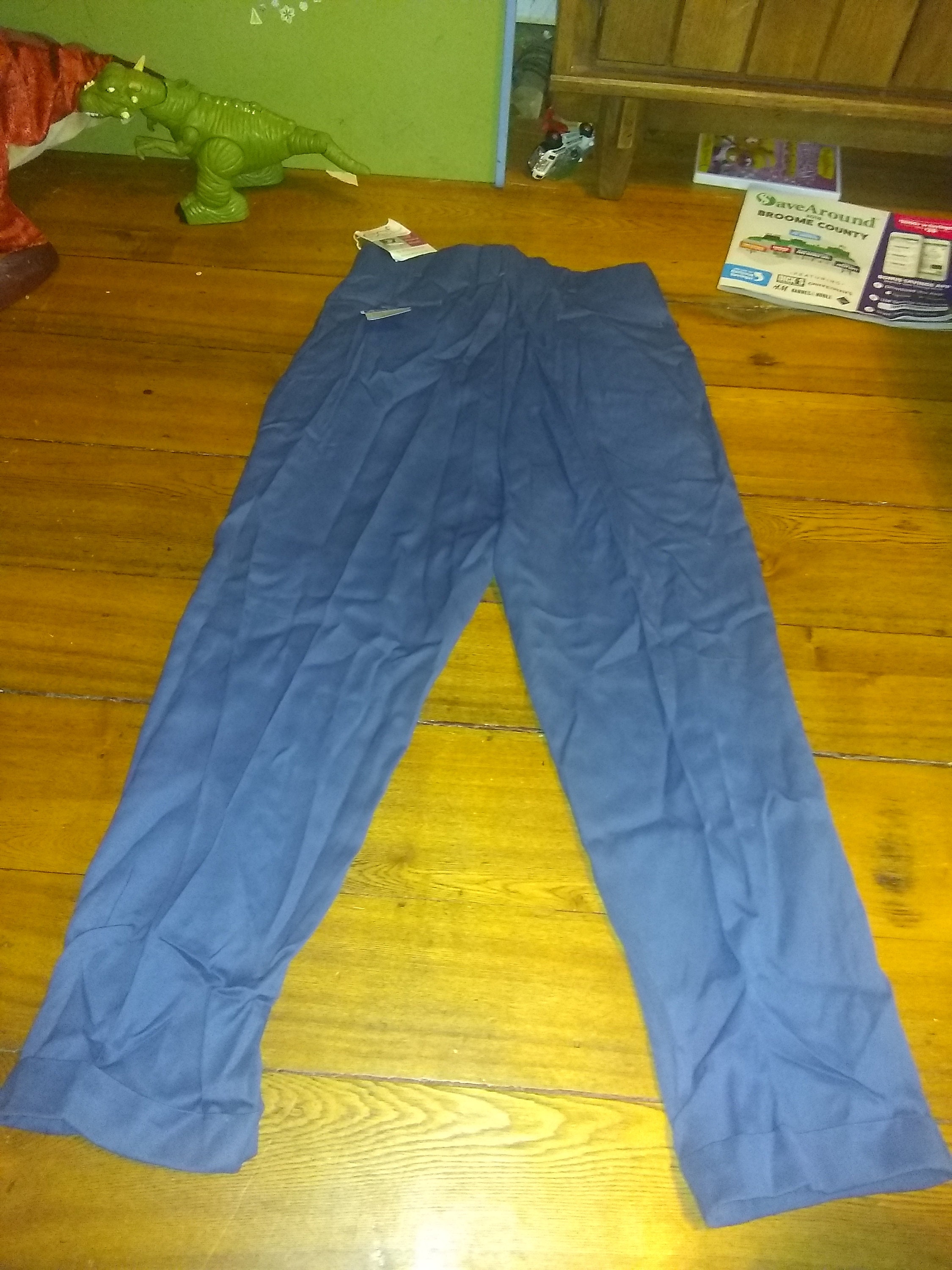 Peg Leg 1950s Pleated Mens 31x30 Vintage Deadstock Pants Slax ...