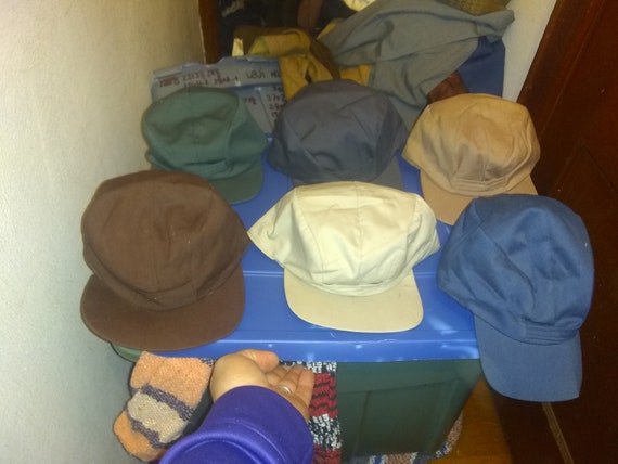 12 1940 Deadstock vintage work cotton hat cap ear flaps lot | Etsy