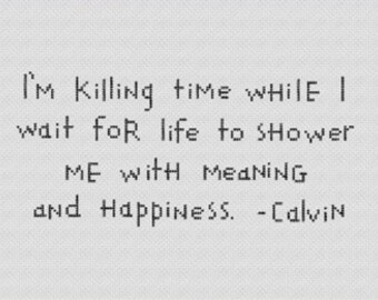 Calvin and Hobbes Rocketship Quote Counted Cross-stitch | Etsy