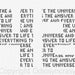 Hitchhiker's Guide to the Galaxy, 42: the Answer to Life, the Universe ...