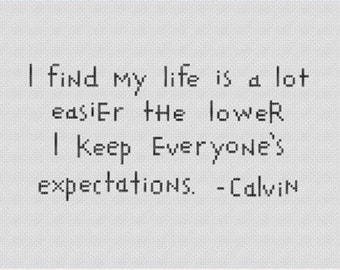 Calvin and Hobbes Rocketship Quote Counted Cross-stitch | Etsy