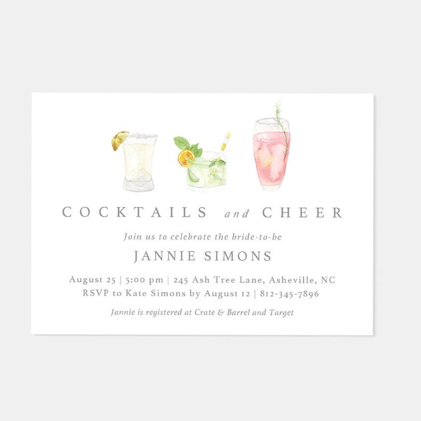 Invitations Wedding Couple Cocktail Shower - Etsy