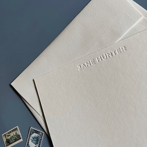 Personalized Letterpress Stationery/custom Letterpress Stationary ...