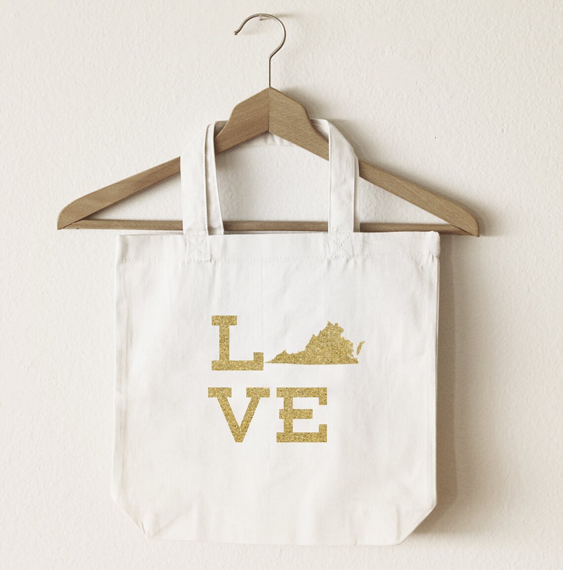 Love Virginia Tote Bag/custom Tote/market Bag/canvas Shopping - Etsy