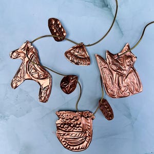 Copper Garland Metal Embossing Kit / Holiday Craft Kit / Metal Tooling ...