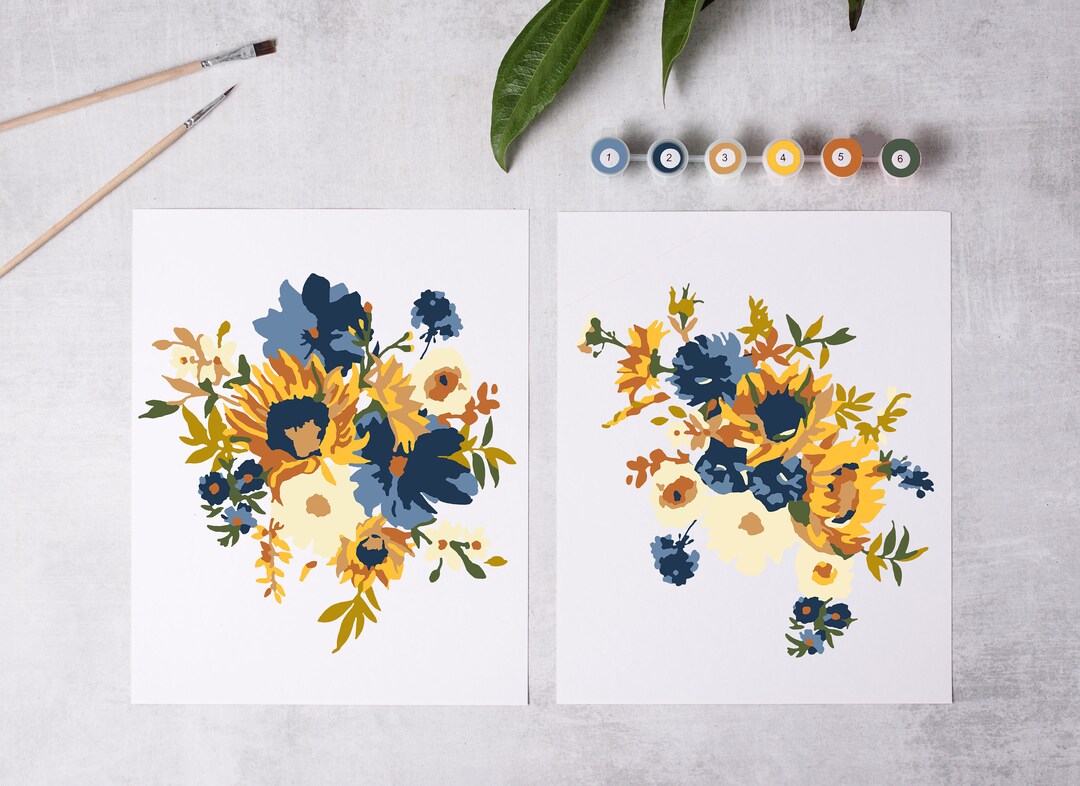 Sunflower Garden Paint by Number Kit/painting Kit/decor Paint by Number ...