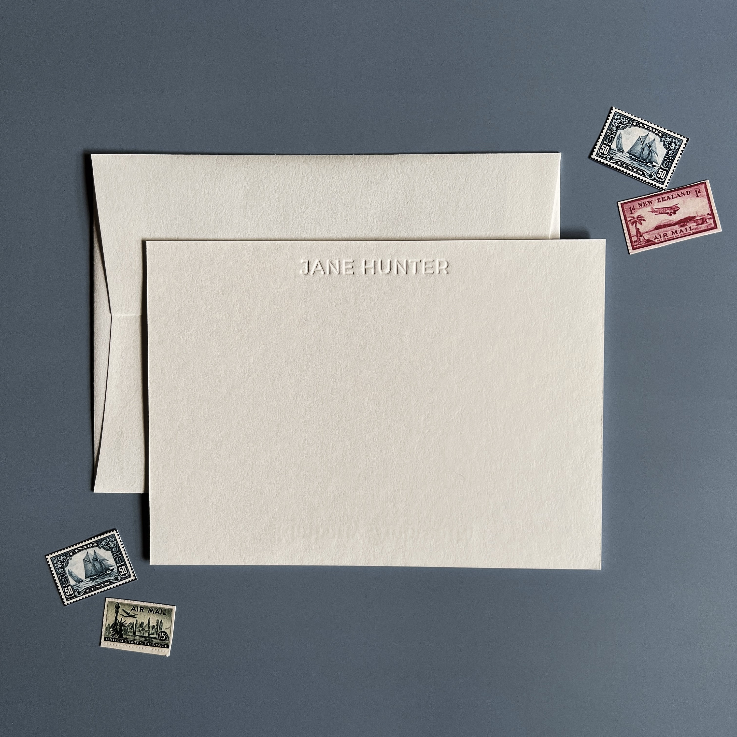 Personalized Letterpress Stationery/custom Letterpress Stationary ...