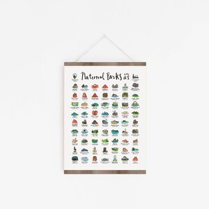 National Parks Paint by Number Kit/color by Number Kit/custom Paint by ...