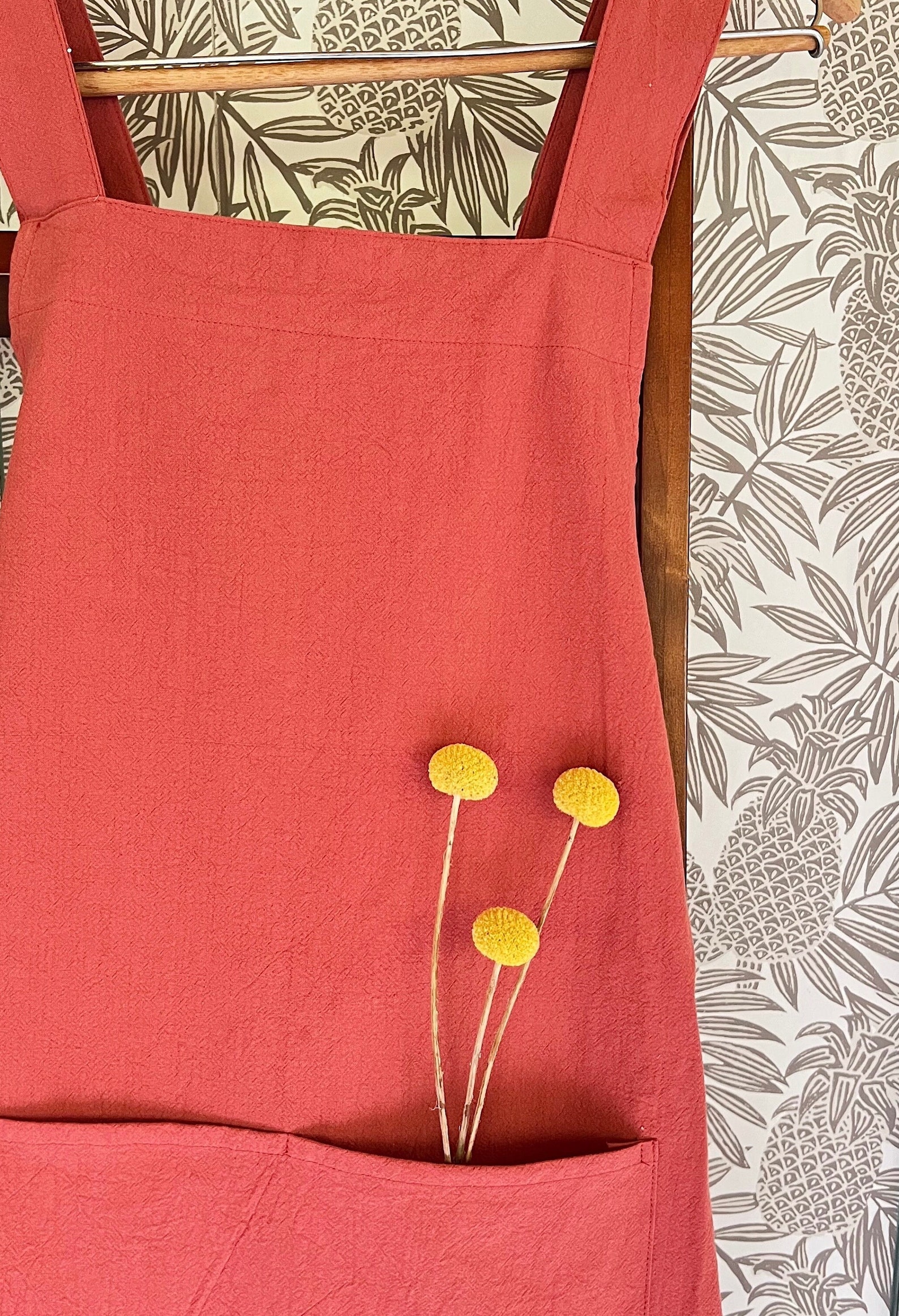 Cross Back Apron/cotton Apron/artists Apron/korean Style Apron/painters ...