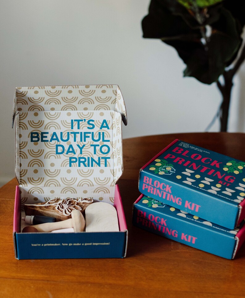 Cherry Blossom Wood Block Printing Kit / Printmaking Kit/ - Etsy