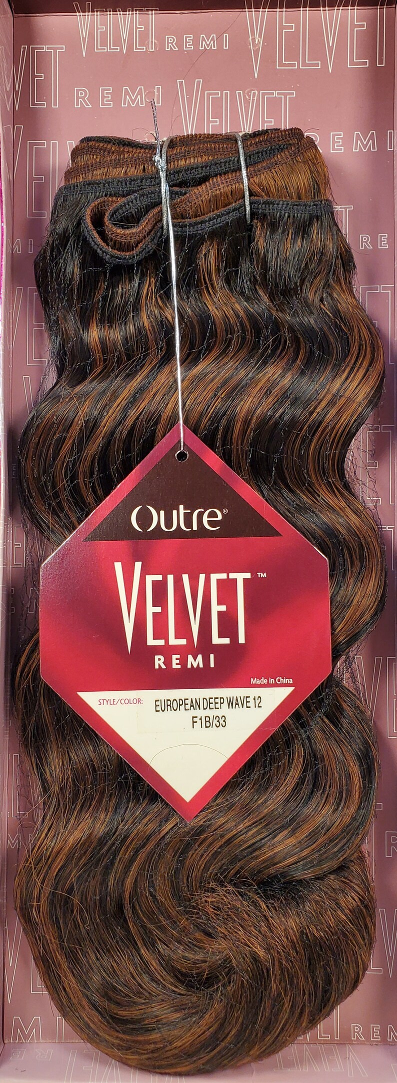 Outre Velvet Remi 12 Inch 100% Human Hair European Deep Weave Extension ...