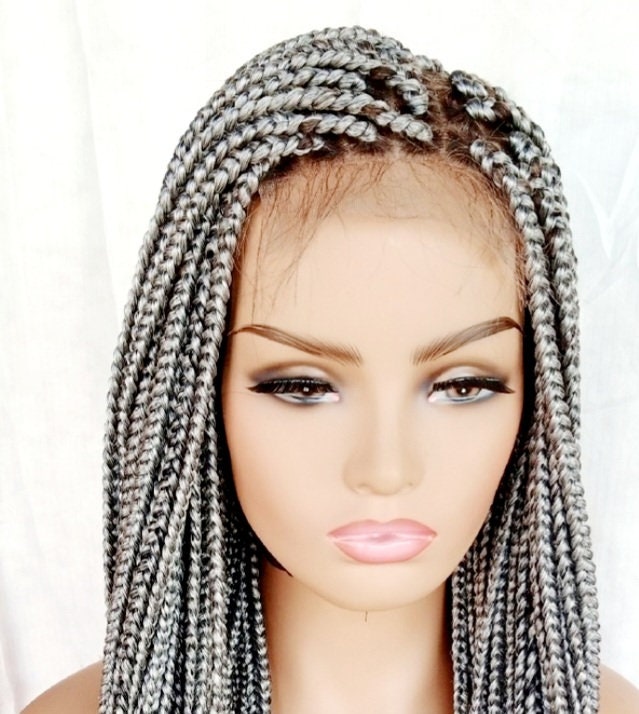 Special White Bleach Blond Hair & Salt and Pepper Braiding Hair Gray ...