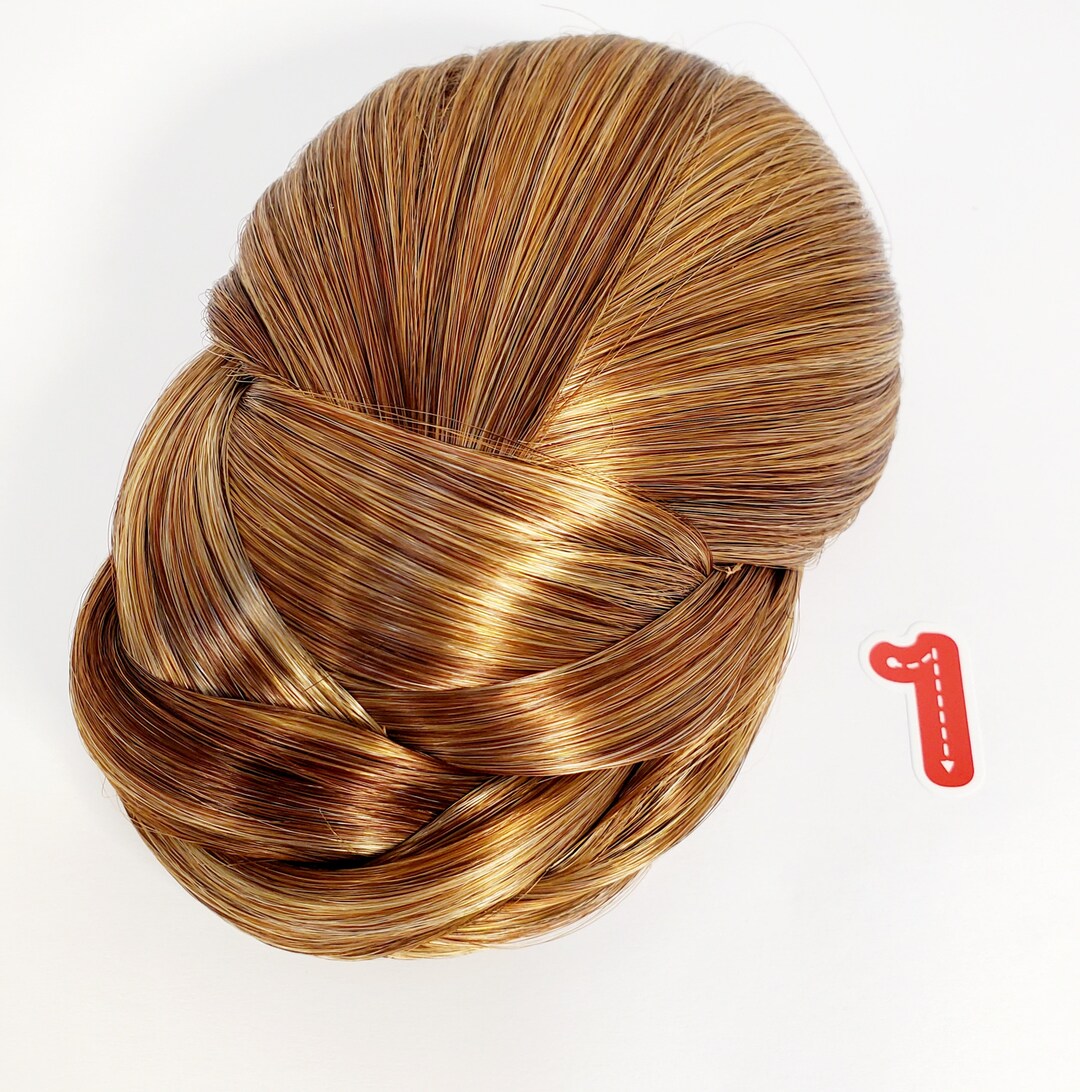 Bride Hair Chignon Wedding Bun, Hair Buns, Golden Bun, Ladies Ponytail ...