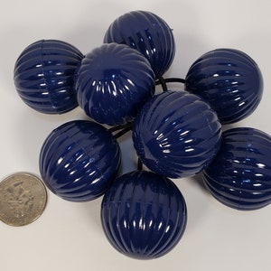 4 Pcs Solid Big Hair Ball SKY BLUE Orange Navy Blue Kid Scrunchie Jumbo ...