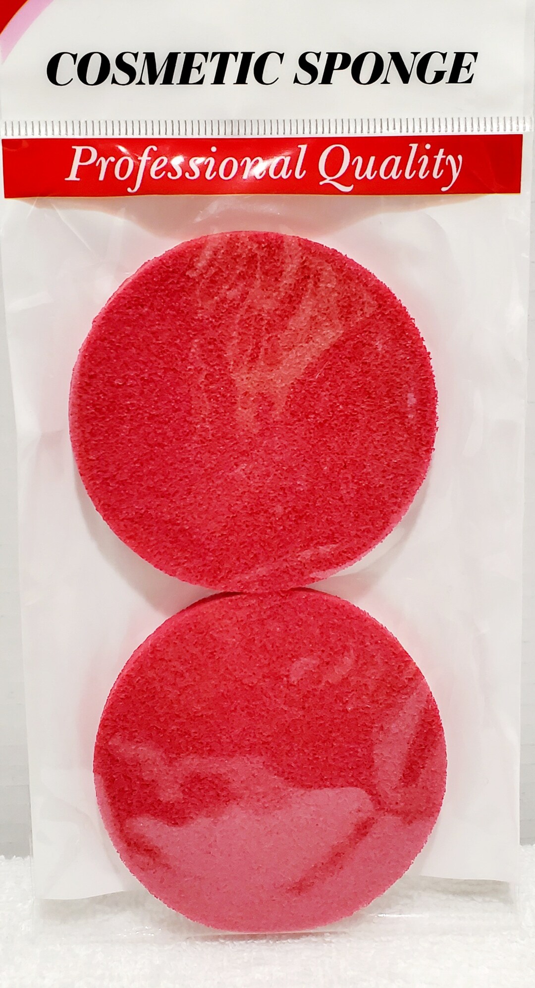 Cosmetic Red Color Beauty Foundation Sponge Round Shape Makeup ...