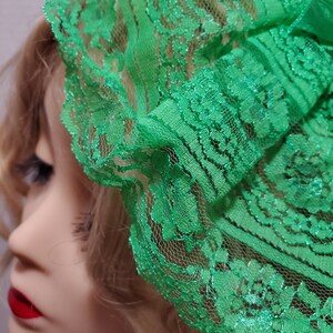 Lace Church Hat, Chapel Prayer Cap Comb Attached One Size Navy Blue ...
