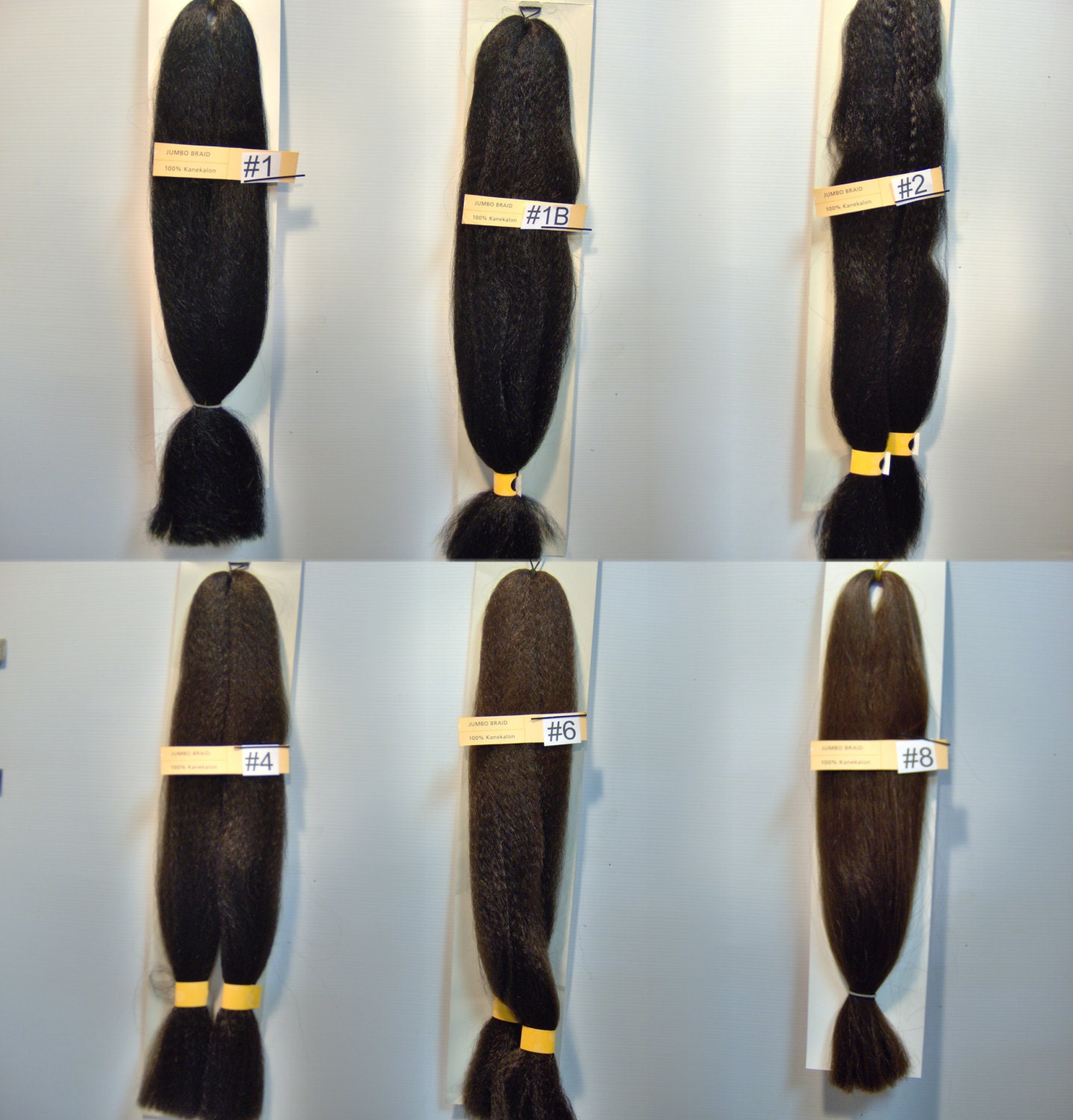 Black Dark Darkest Chest Nut Brown Synthetic Kanekalon Braid Hair Jumbo ...