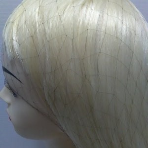 Lot of 5 Thin Black Snoods Hair Net With NO Elastic Single Mesh Regular ...