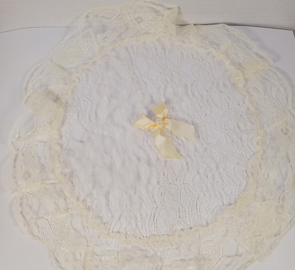 Lace Church Hat, Chapel Prayer Cap Comb Attached One Size Hot Pink ...