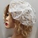 Lace Church Hat, Chapel Prayer Cap Comb Attached One Size Navy Blue ...