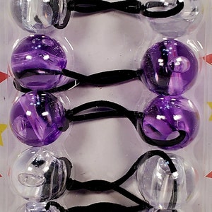 Ponytail Holder Knocker Ball Blue Pink Purple Green Yellow Red Bead ...