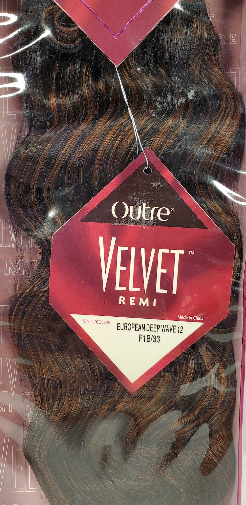 Outre Velvet Remi 12 Inch 100% Human Hair European Deep Weave Extension ...