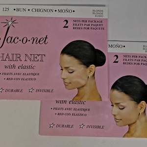 Buy 1 Get 1 Free Jac-o-net Bun Chignon Invisible FRENCH Type TINY Mesh ...