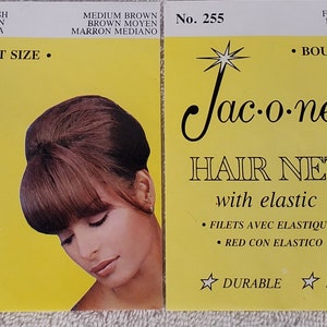 Buy 1 Get 1 Free Jac-o-net # 255 Bouffant Size Invisible Retro Thin ...