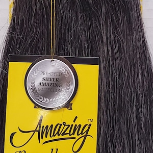 8 INCH #44 Salt and Pepper 100% Human Weave Hair 8 Inch Extension ...