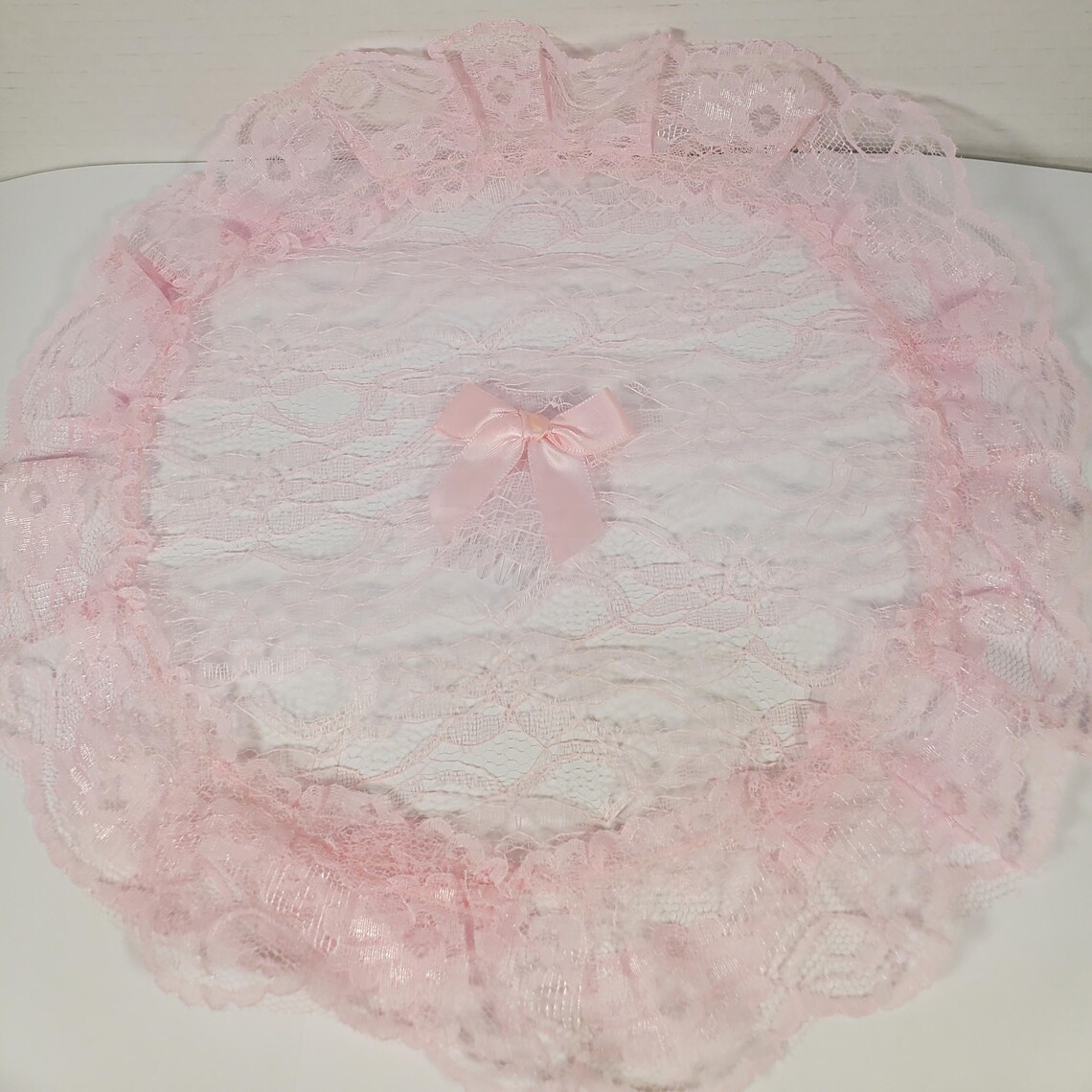 Lace Church Hat, Chapel Prayer Cap Comb Attached One Size Hot Pink ...