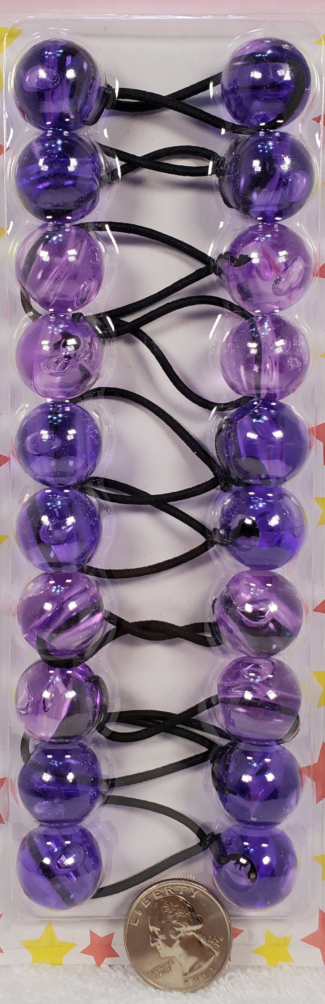 Hair Ball Cat Bear Gold Silver Knocker Ball Blue Pink Purple Grey Bead ...