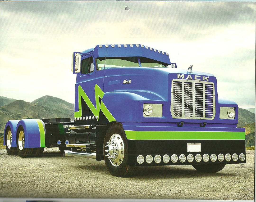 Calendario De Pared 2025 Personalizado Semirremolque Americano De 18 ...