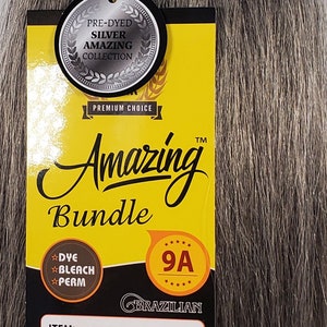 12 Inch Color #51 Grey Mixed for Weaving Track Beauty Extension Styling ...