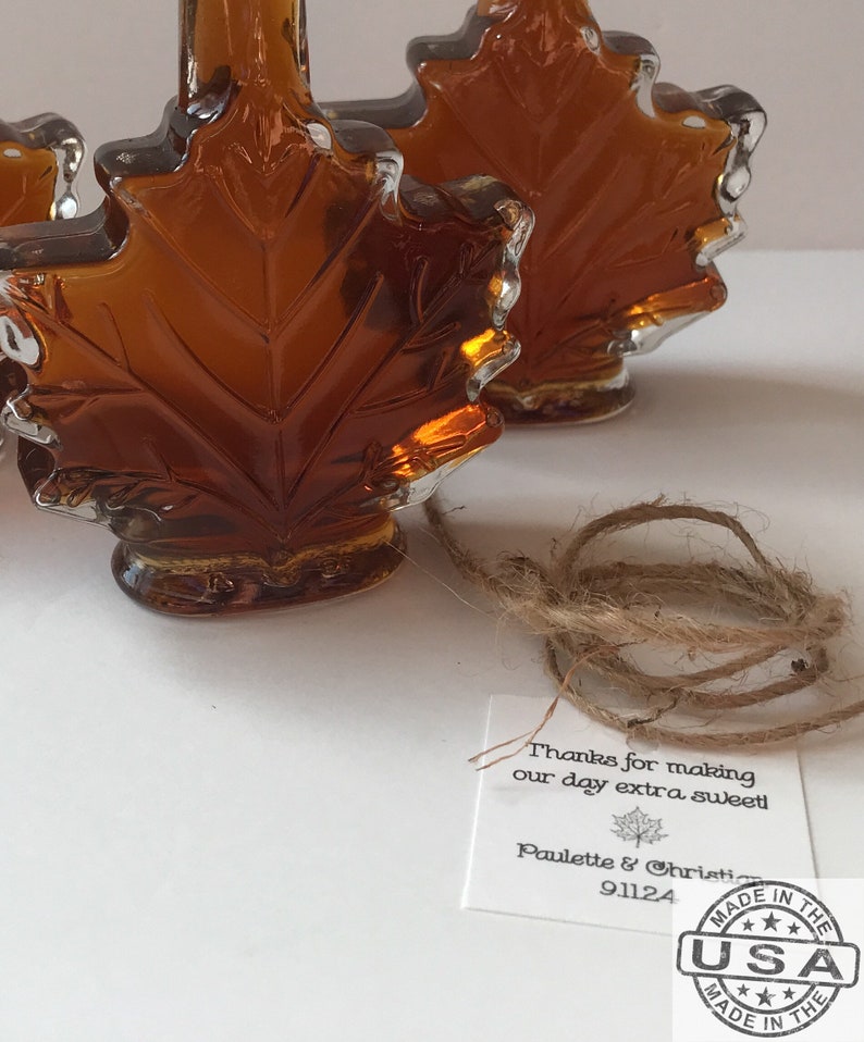 20 Maple Syrup Wedding Favorsbridal Shower Favorslove is - Etsy