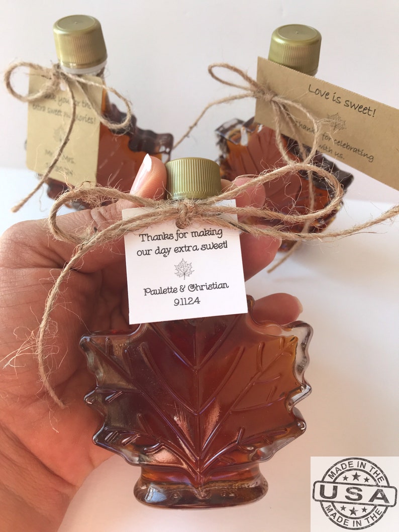 20 Maple Syrup Wedding Favorsbridal Shower Favorslove is - Etsy