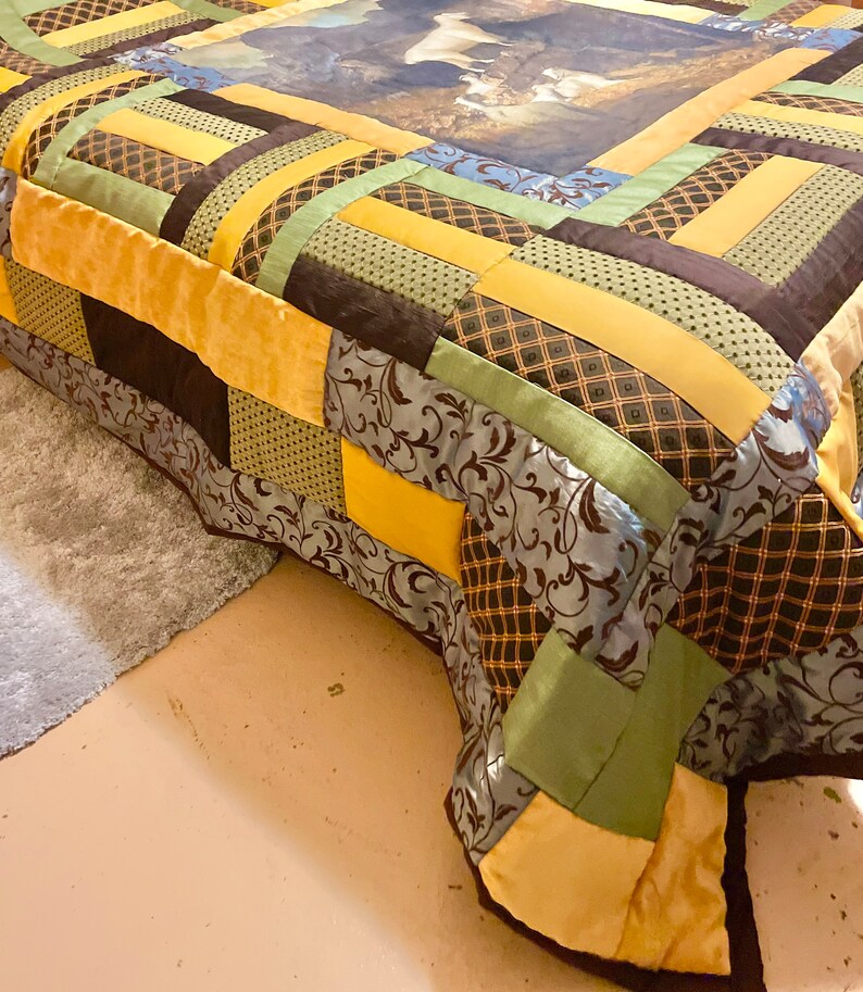 Mountain Goat Quilt, Goat, Quilt, Mountain Goats, Handcrafted ...